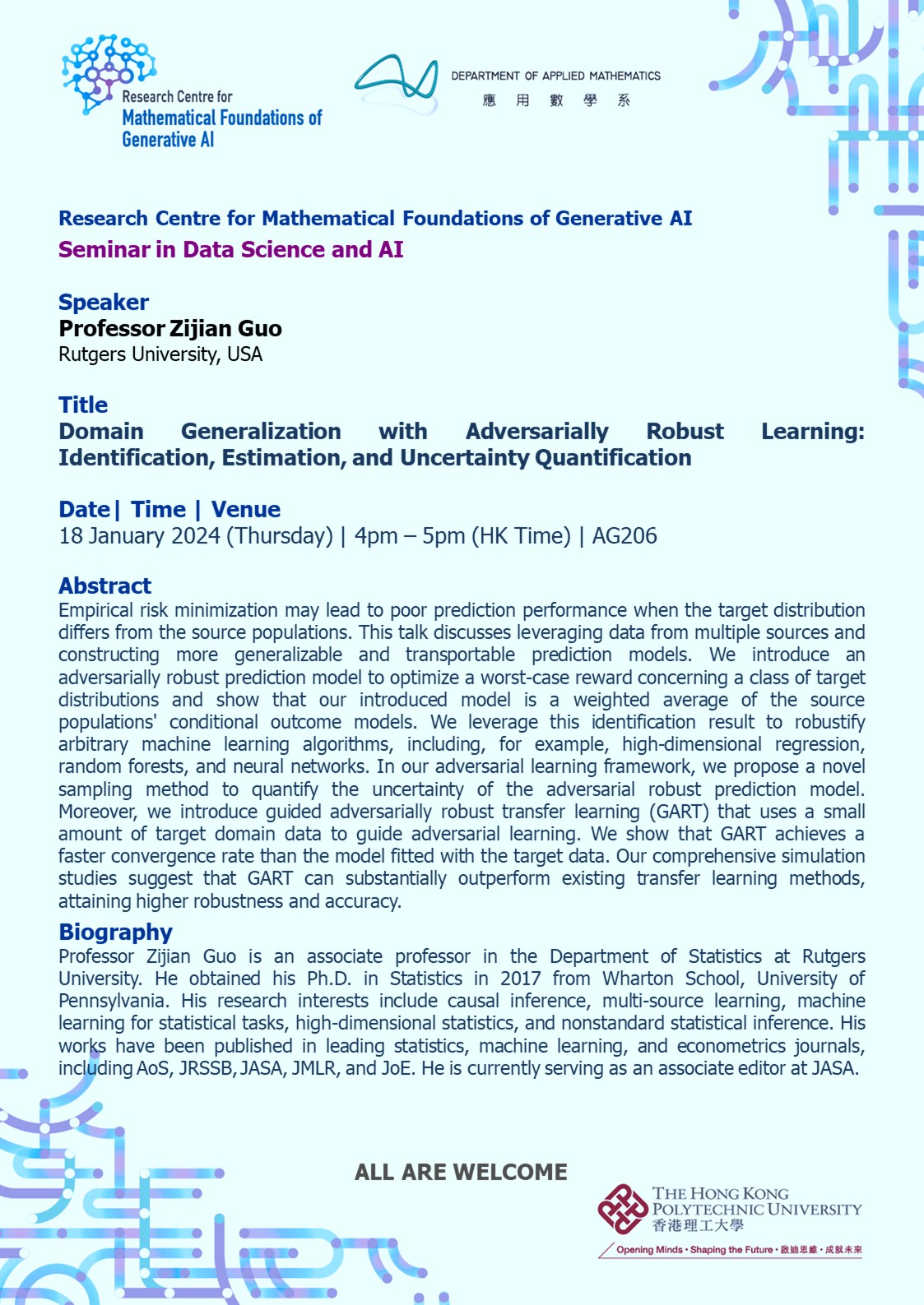 Domain Generalization With Adversarial Robust Learning Identification