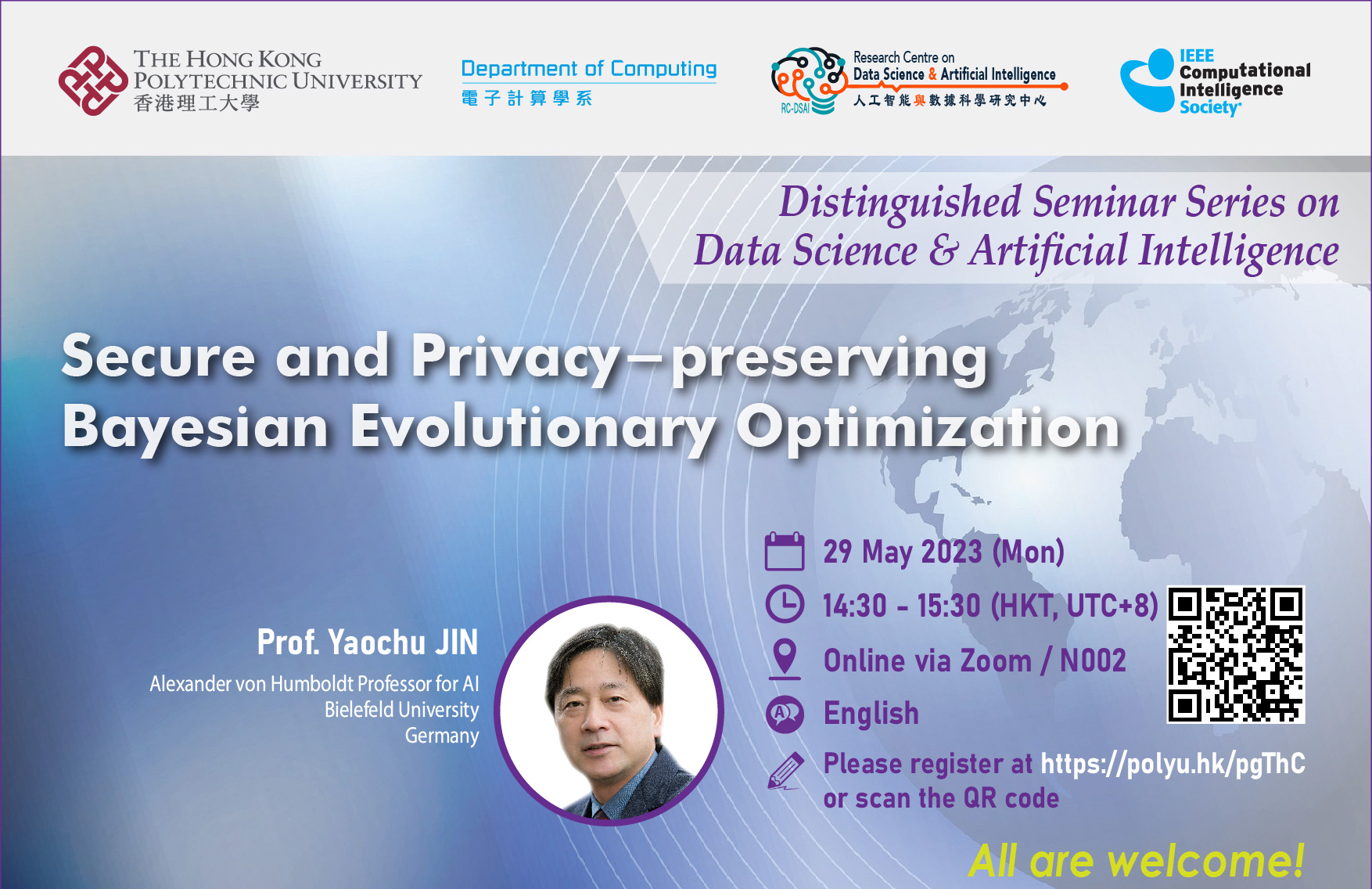 Distinguished Seminar Series on Data Science & Artificial Intelligence – 'Secure and Privacy ...