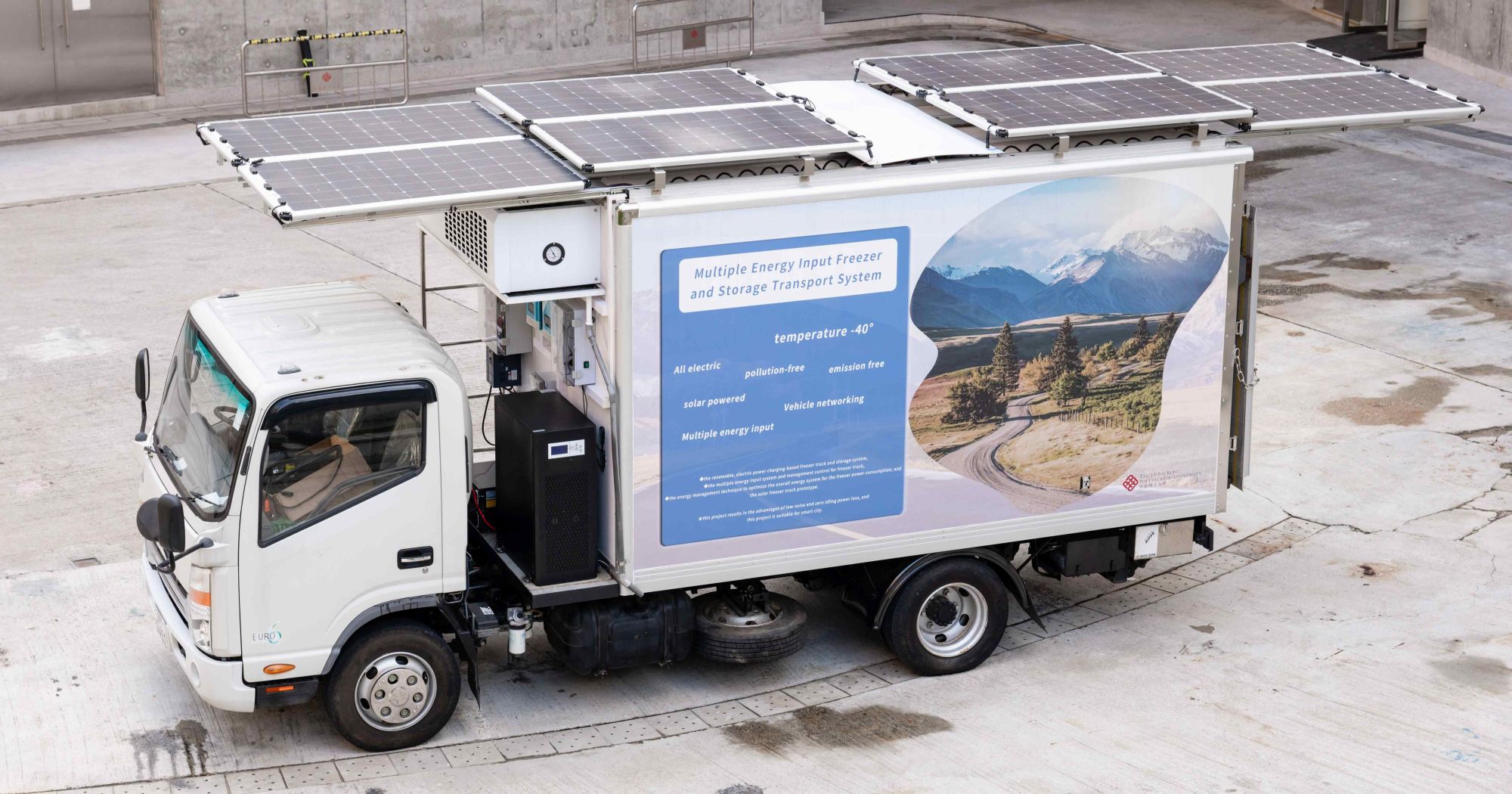 PolyU unveils novel smart solar-powered freezer truck | The Hong Kong ...