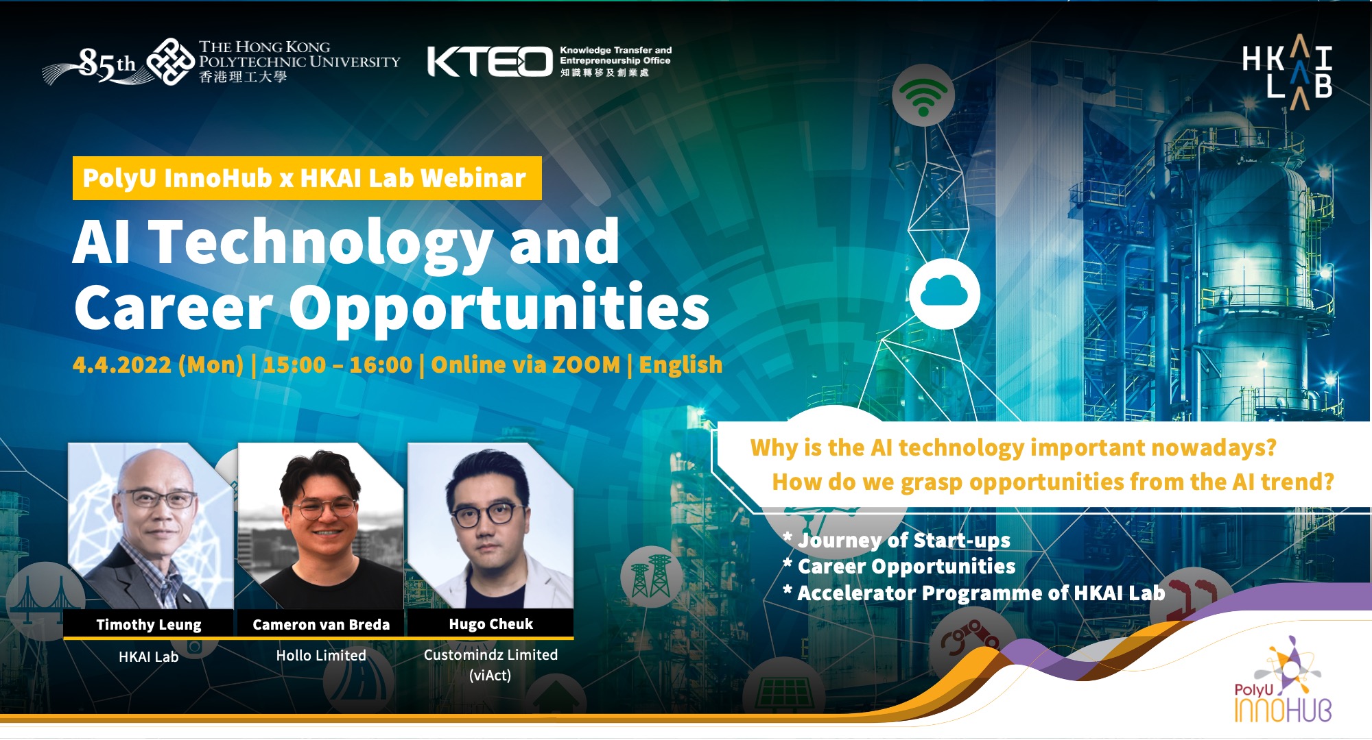PolyU InnoHub x HKAI Lab Webinar: AI Technology and Career ...