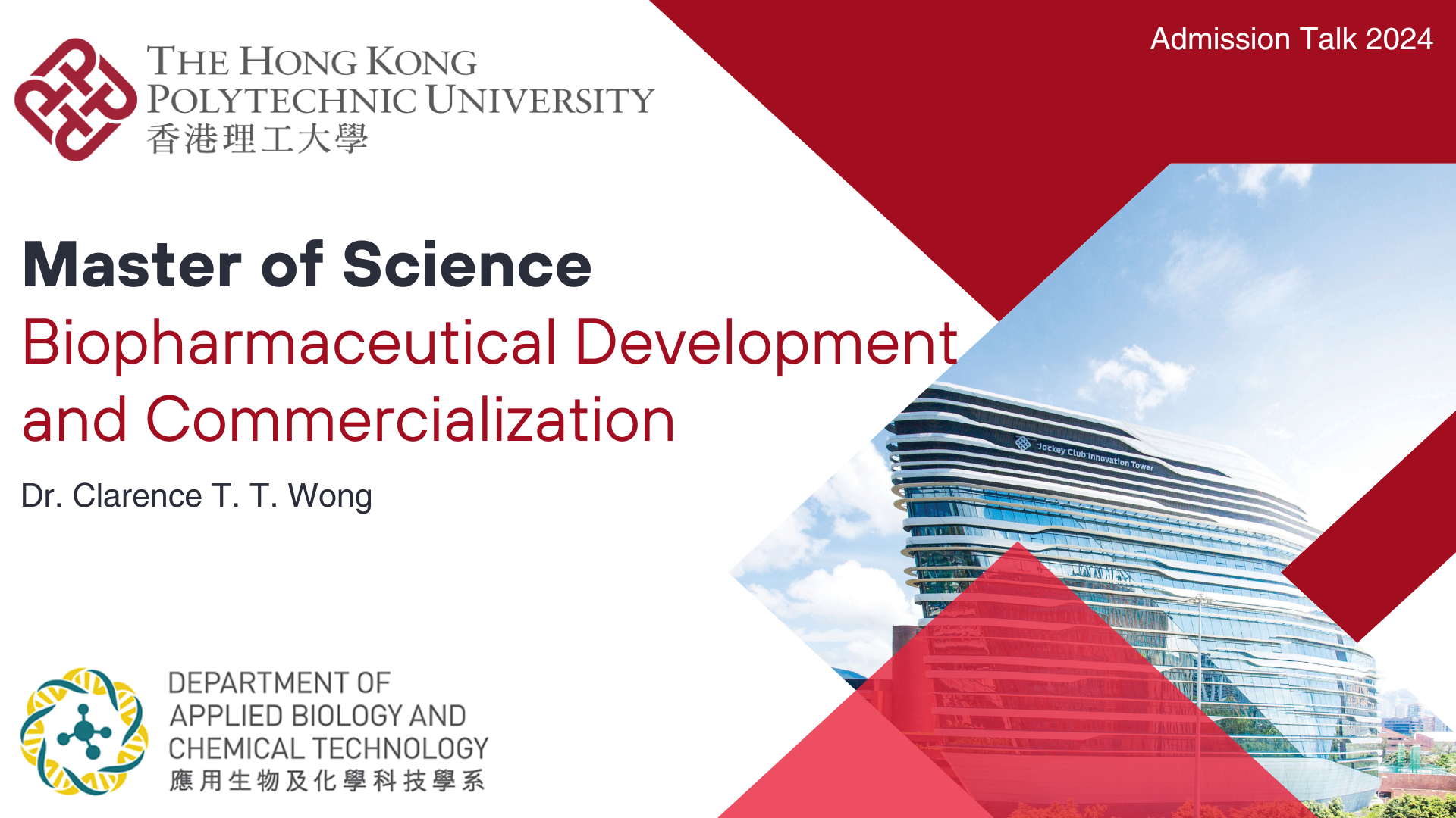 Master of Science in Biopharmaceutical Development and ...