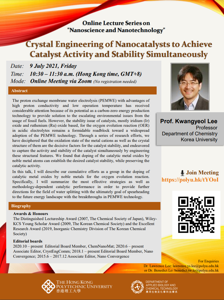 Nanoscience and Nanotechnology Lecture Series on “Crystal Engineering ...