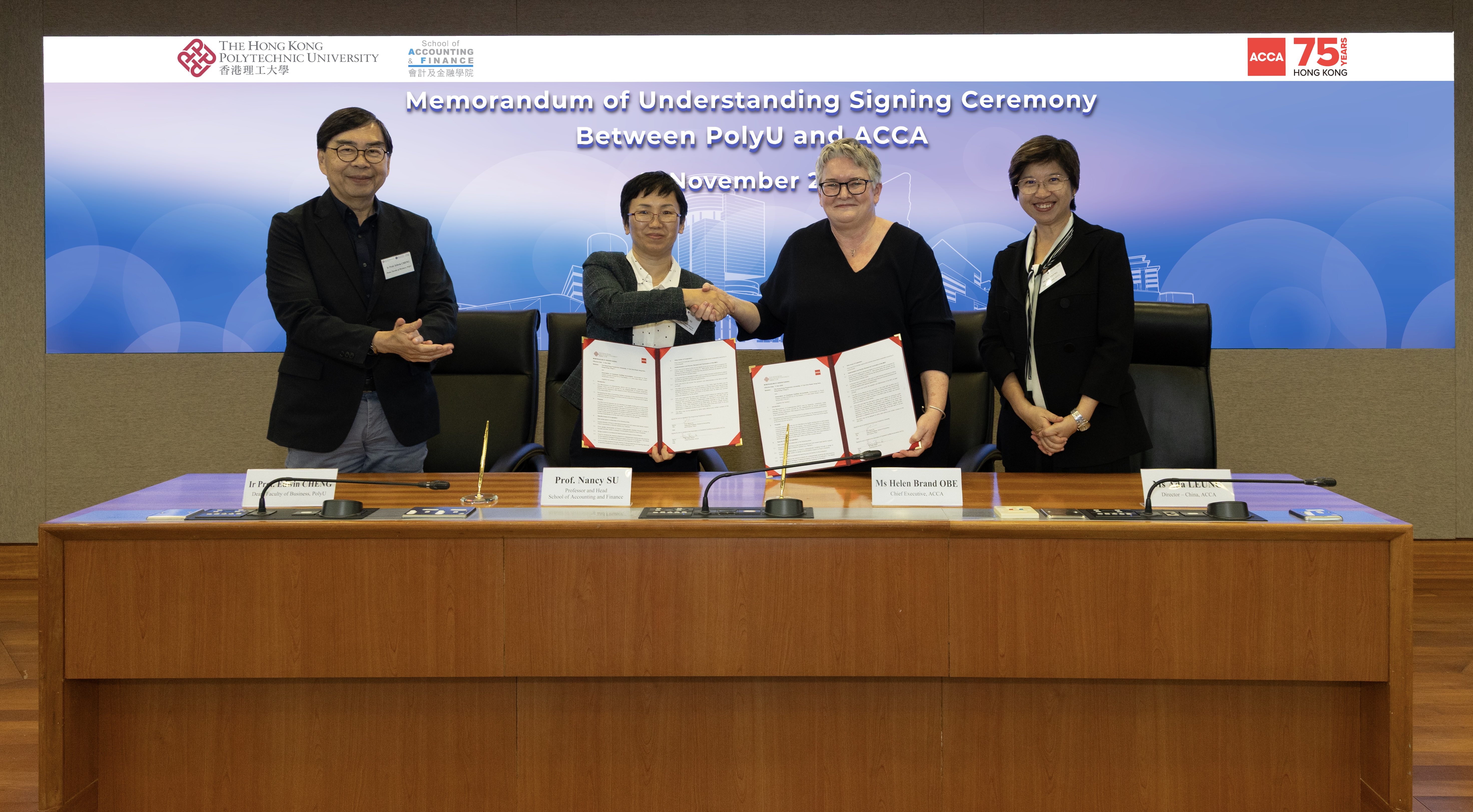 PolyU and ACCA Sign MoU to Enhance Diversity and Develop NextGen ...