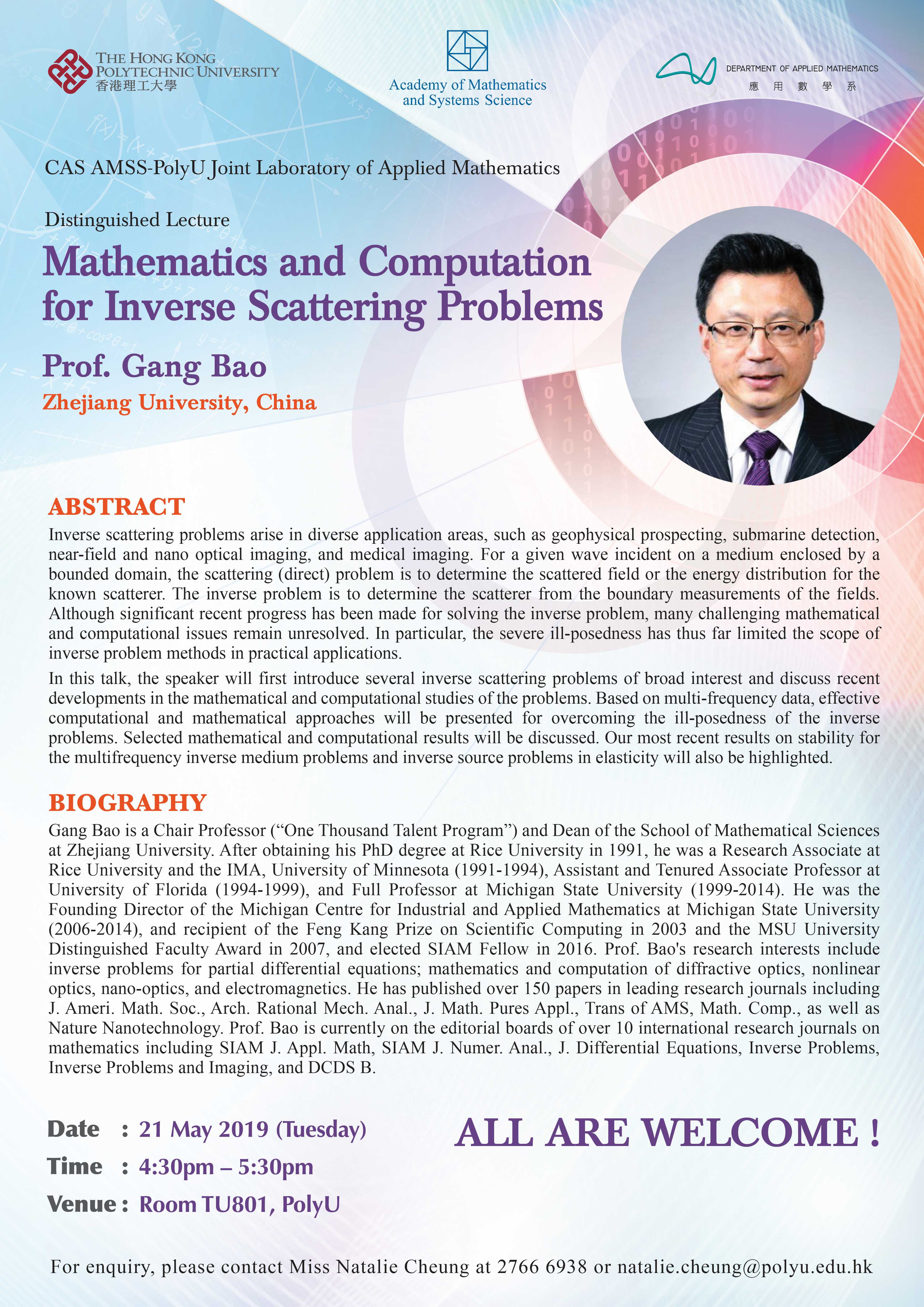 Mathematics and Computation for Inverse Scattering Problems ...