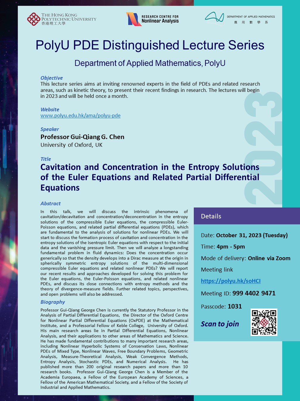 Distinguished Lectures