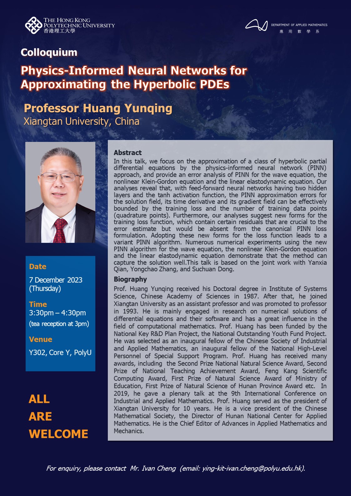 Physics Informed Neural Networks For Approximating The Hyperbolic Pdes Department Of Applied