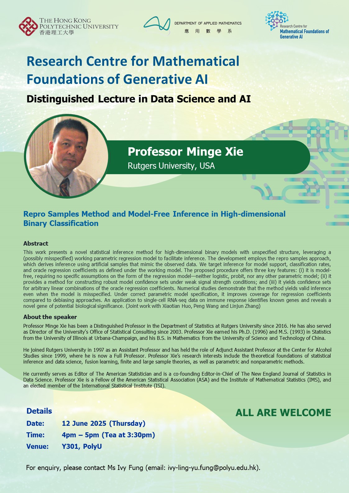 Repro Samples Method and Model-Free Inference in High-dimensional ...