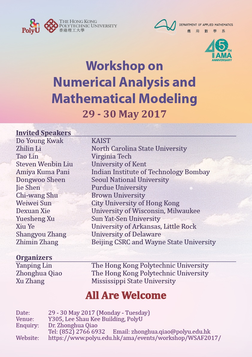 The Workshop on Numerical Analysis and Mathematical Modeling