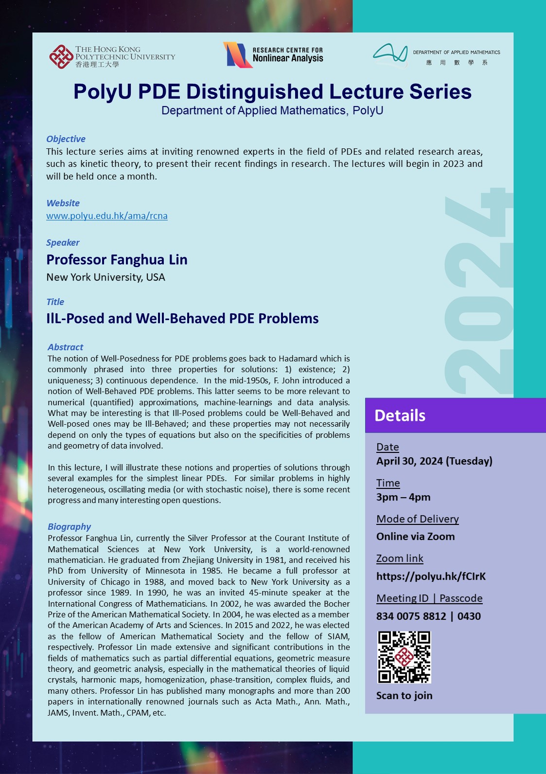 Distinguished Lectures