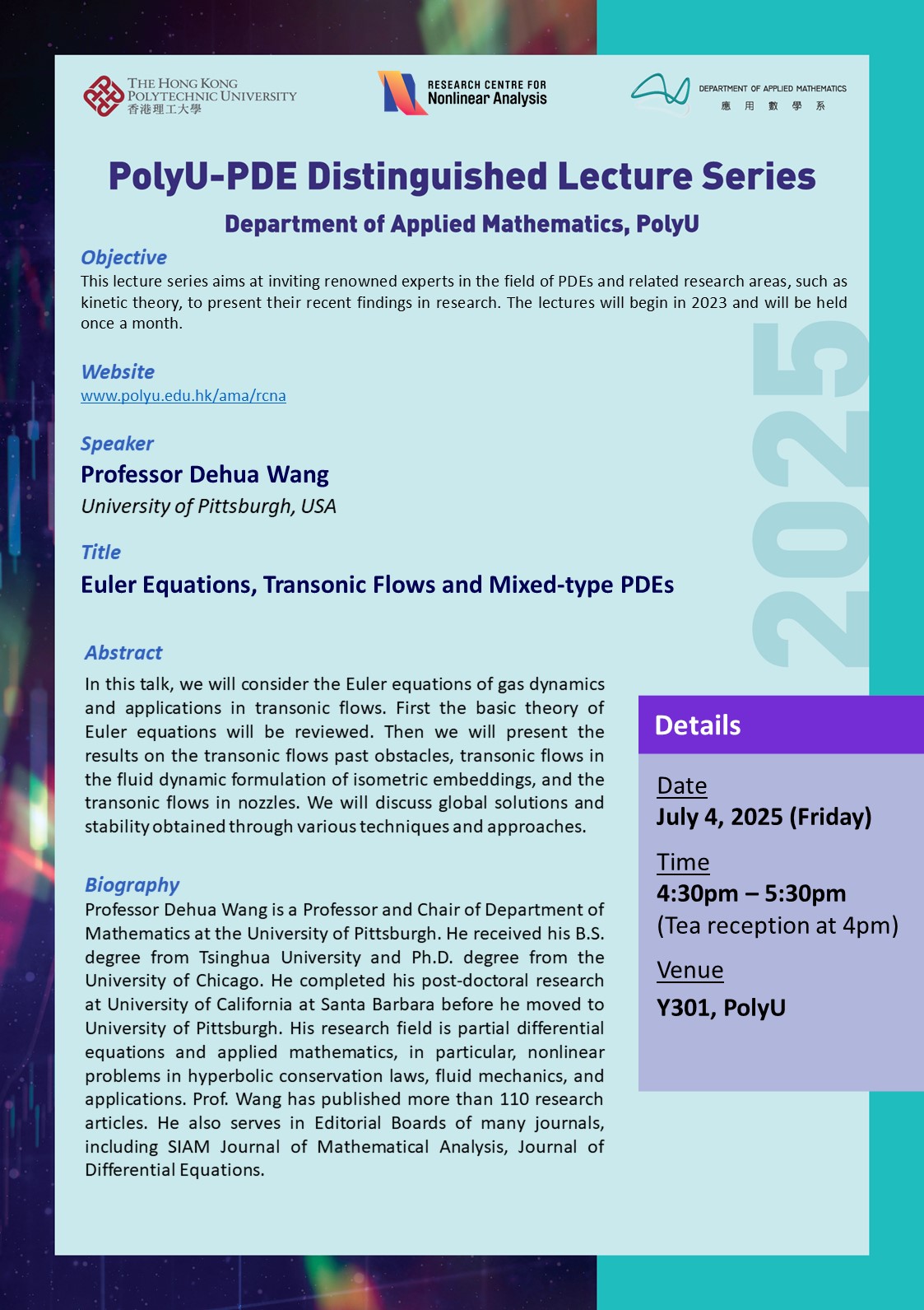 Distinguished Lectures