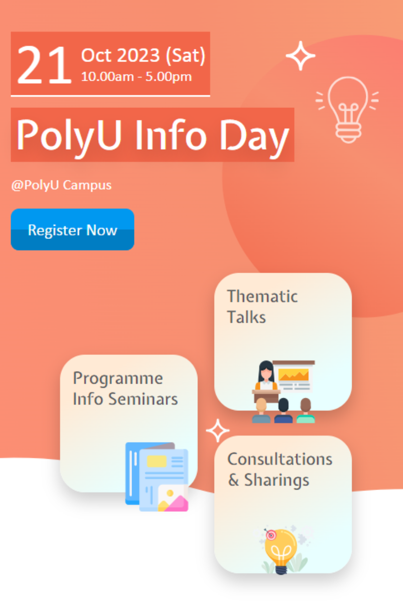 PolyU Information Day 2023 (Undergraduate and Taught Postgraduate Programmes) | Academic Registry