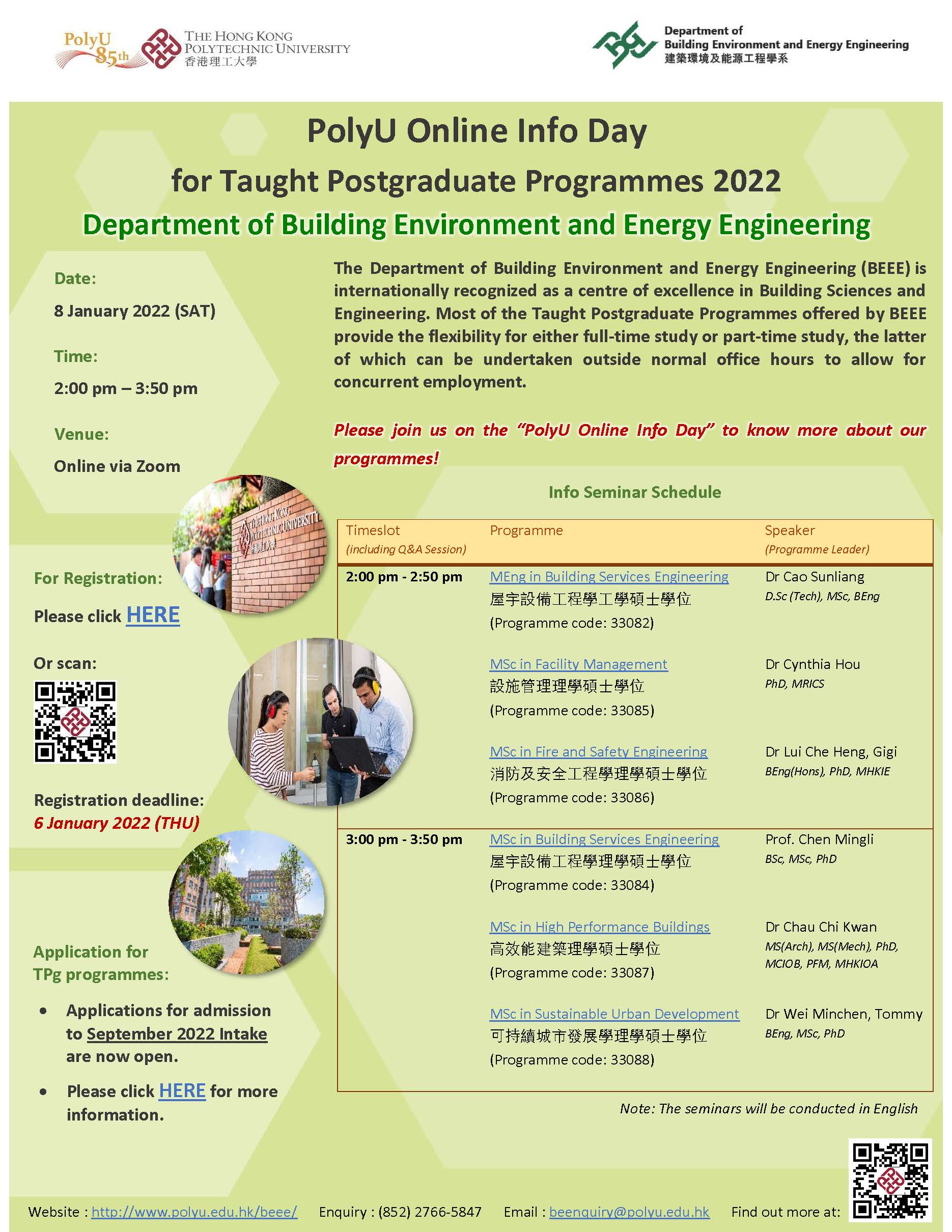 PolyU Online Info Day 2022 for Taught Postgraduate Programmes 2022 ...