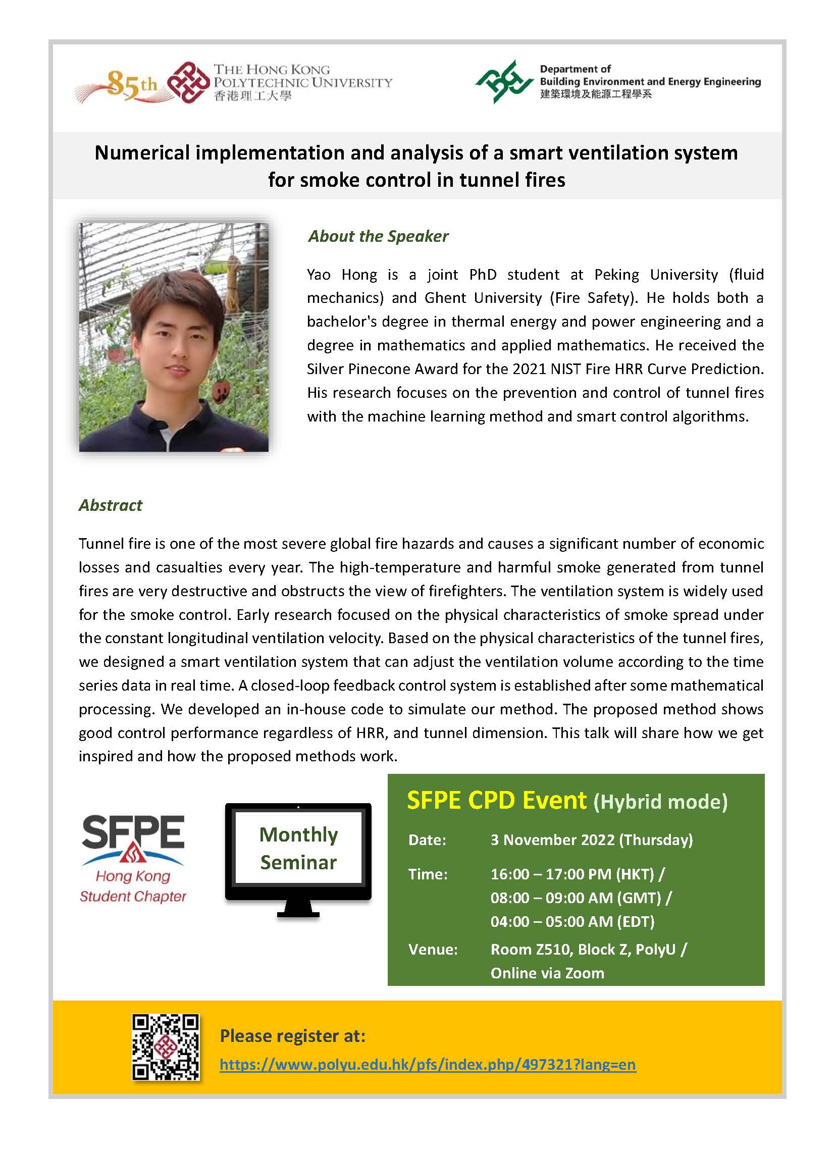 (SFPE Seminar) Numerical Implementation and Analysis of a Smart ...