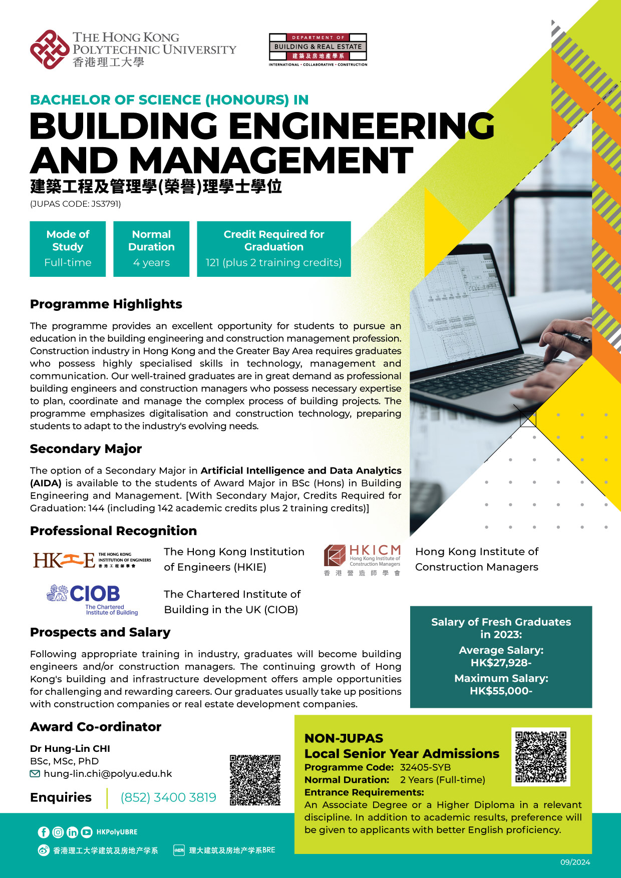 Bachelor of Science (Honours) in Building Engineering and Management ...