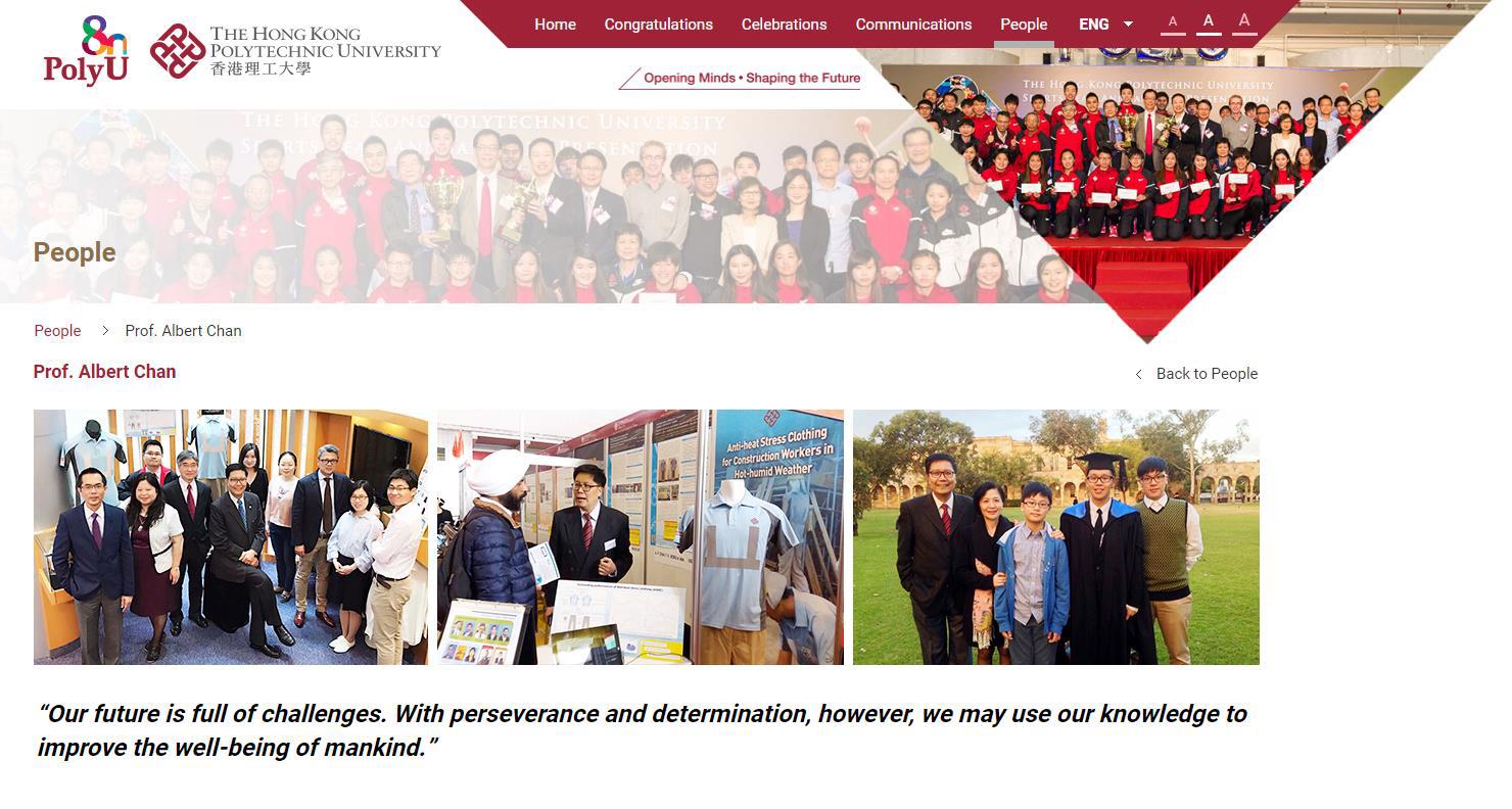 ‘PolyU People Stories 理動人心’ Featuring BRE Members - To Promote ‘Can-do ...