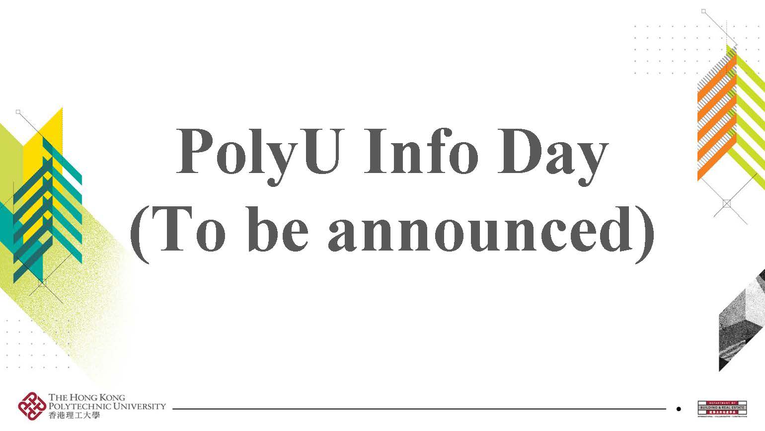 PolyU Info Day 2025 | Department of Building and Real Estate