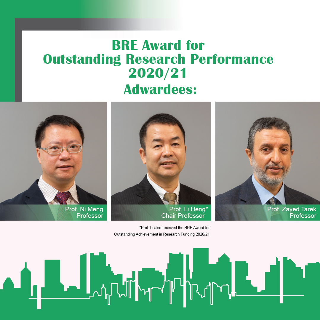 Congratulations to Prof. Li Heng, Prof. Ni Meng and Prof. Zayed Tarek ...