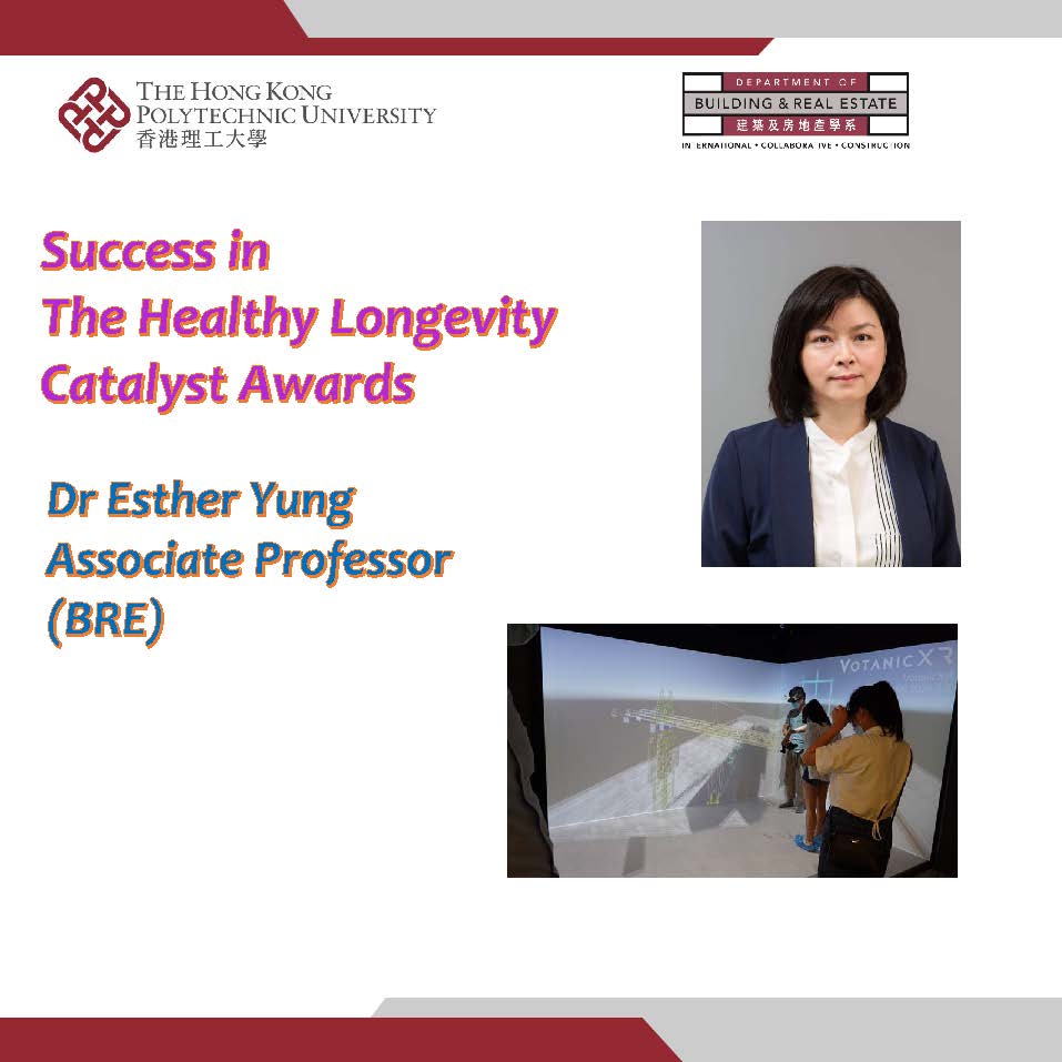 Dr Esther Yung Receiving Healthy Longevity Catalyst Awards | Department ...