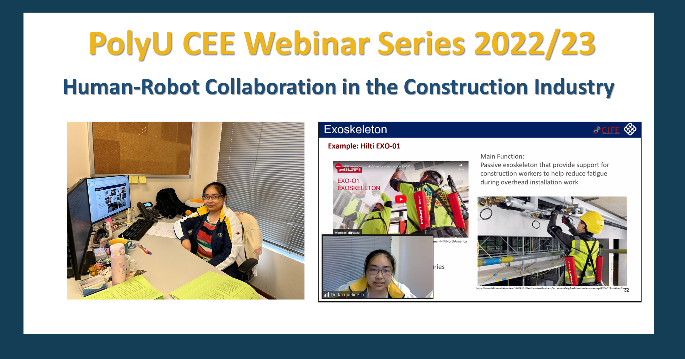 PolyU CEE Webinar Series: Human-Robot Collaboration in the Construction ...