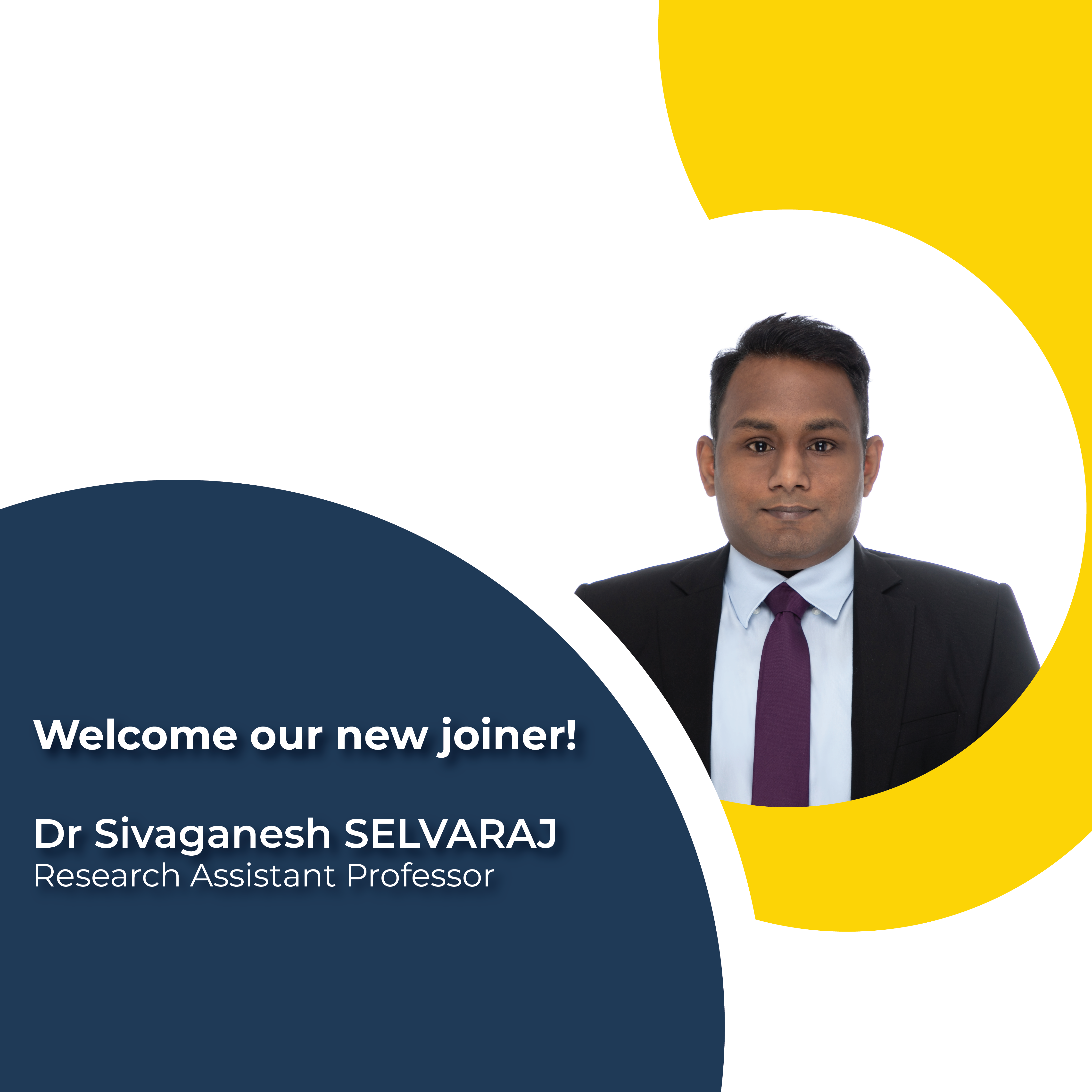 New joiner - Dr Sivaganesh SELVARAJ | Department of Civil and ...
