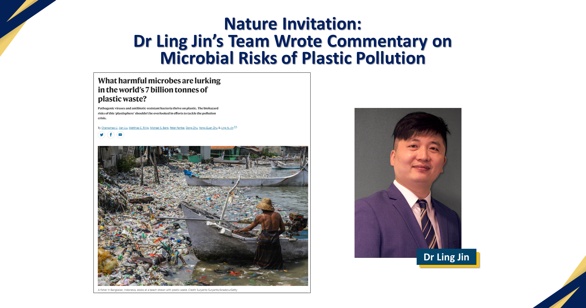 Nature Invitation: Dr Ling Jin’s Team Wrote Commentary on Microbial ...