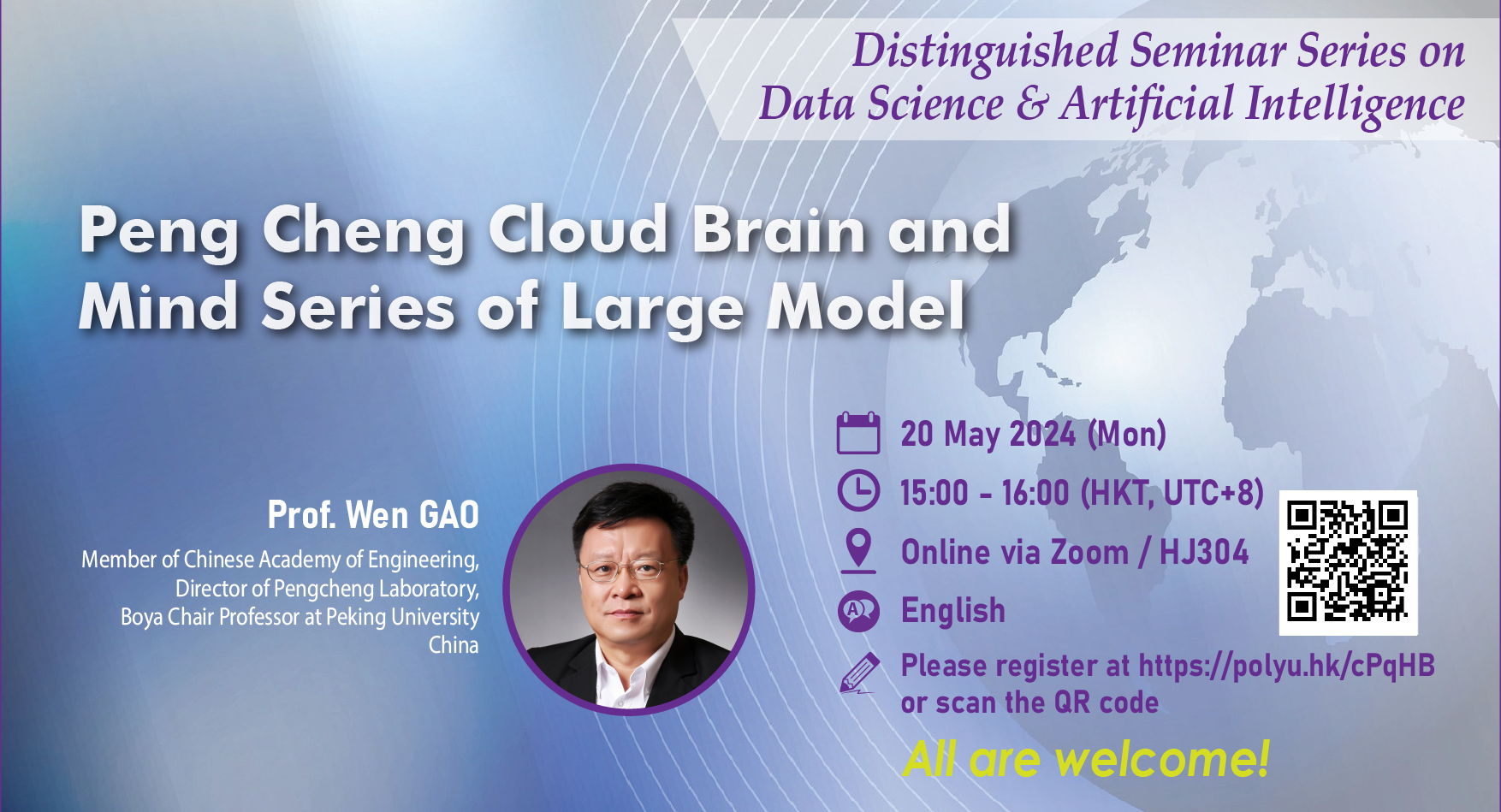 Distinguished Seminar Series on DSAI - "Peng Cheng Cloud Brain and Mind Series of Large Model ...