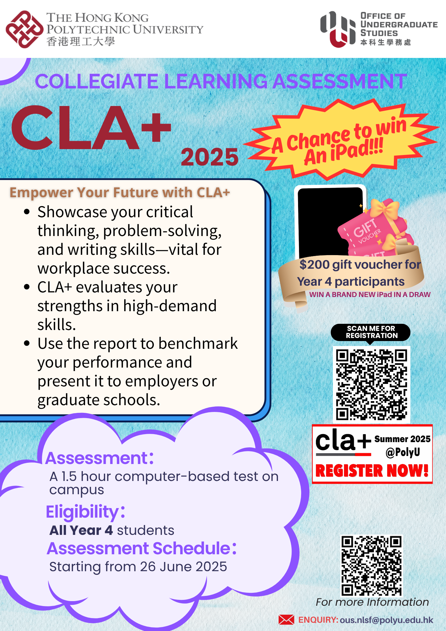 Collegiate Learning Assessment (CLA+) | College of Undergraduate Studies