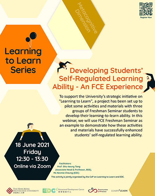 (CoP) Learning to Learn Series: Developing Students’ Self-Regulated ...