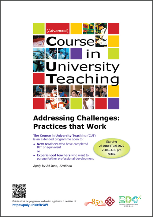 Course in University Teaching (CUT) | Educational Development Centre