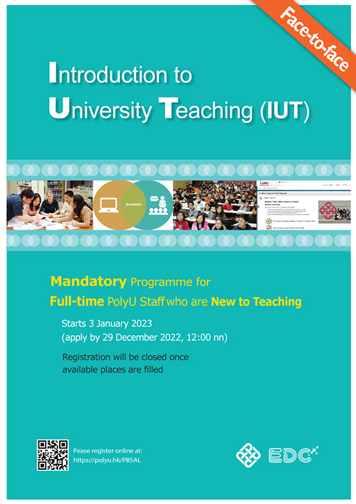 Introduction to University Teaching (IUT) | Educational Development Centre