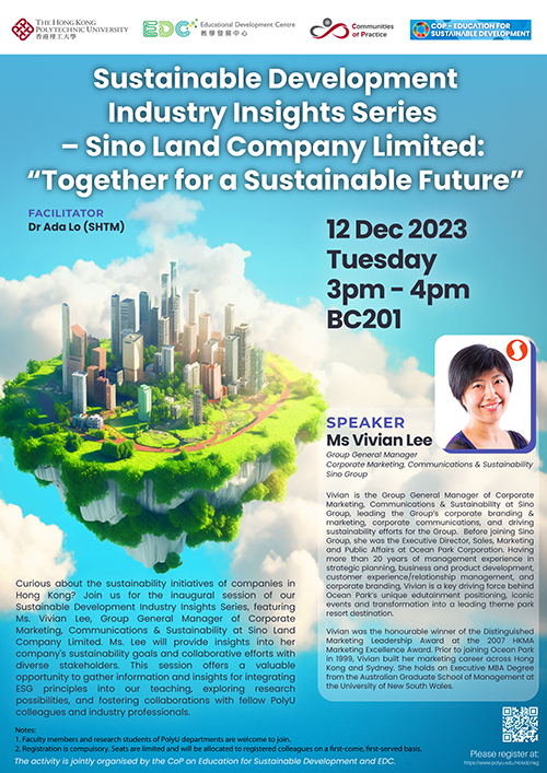 (CoP) Sustainable Development Industry Insights Series – Sino Land ...