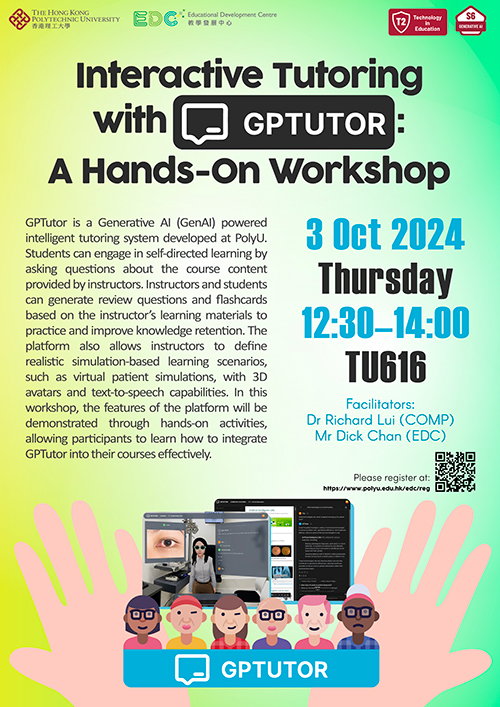 Interactive Tutoring with GPTutor: A Hands-On Workshop | Educational ...