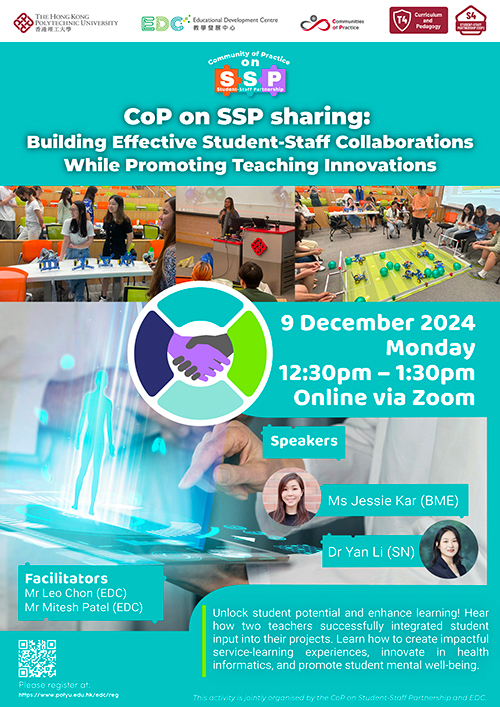 (CoP) CoP on SSP sharing: Building Effective Student-Staff ...