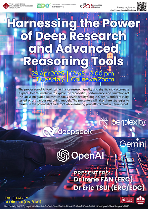 (CoP) Harnessing the power of Deep Research and Advanced Reasoning tools | Educational ...