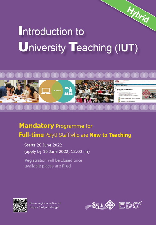 Introduction to University Teaching (IUT) | Educational Development Centre