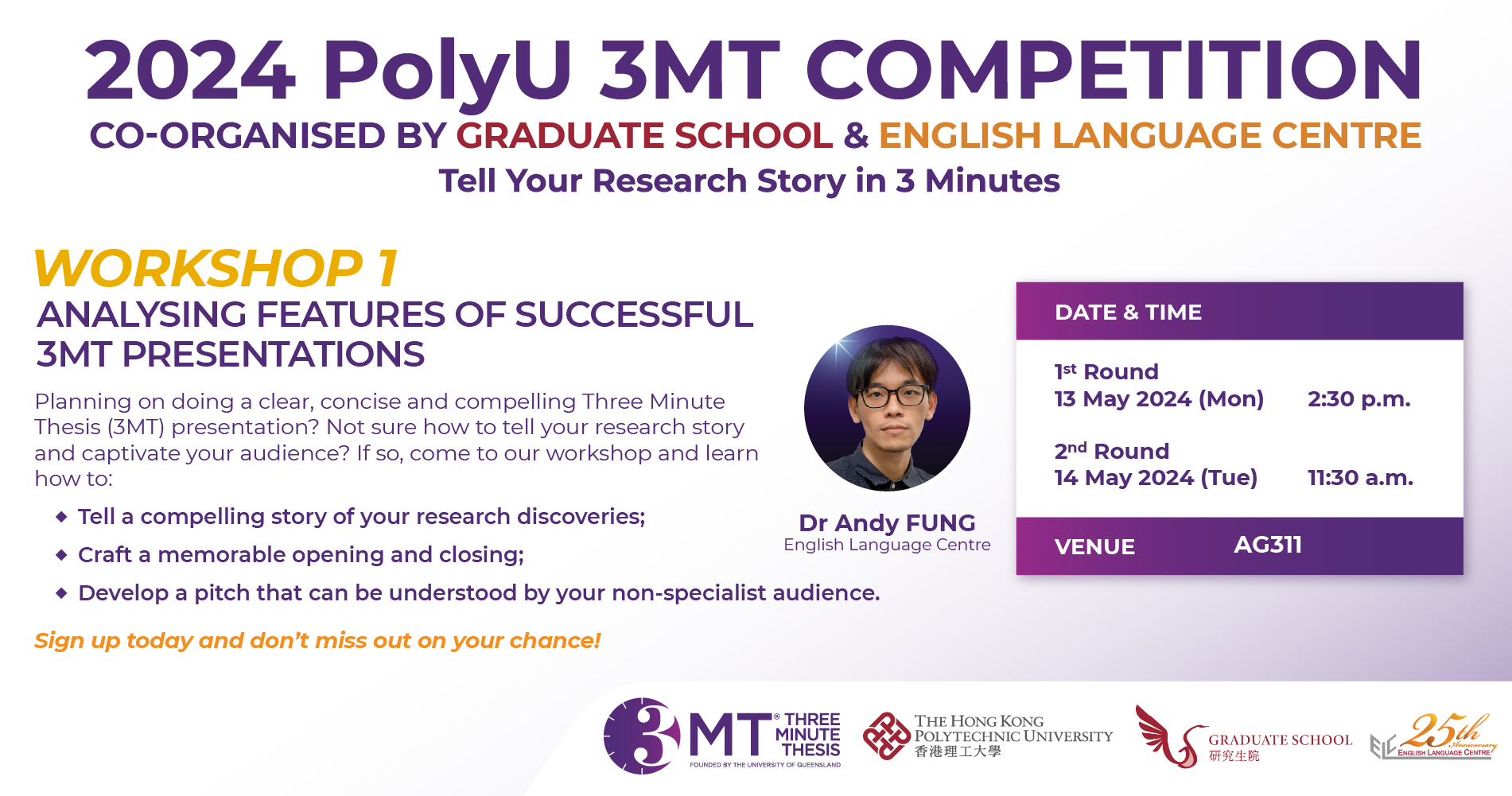 3MT Workshop 1: Analysing Features of Successful 3MT Presentations ...