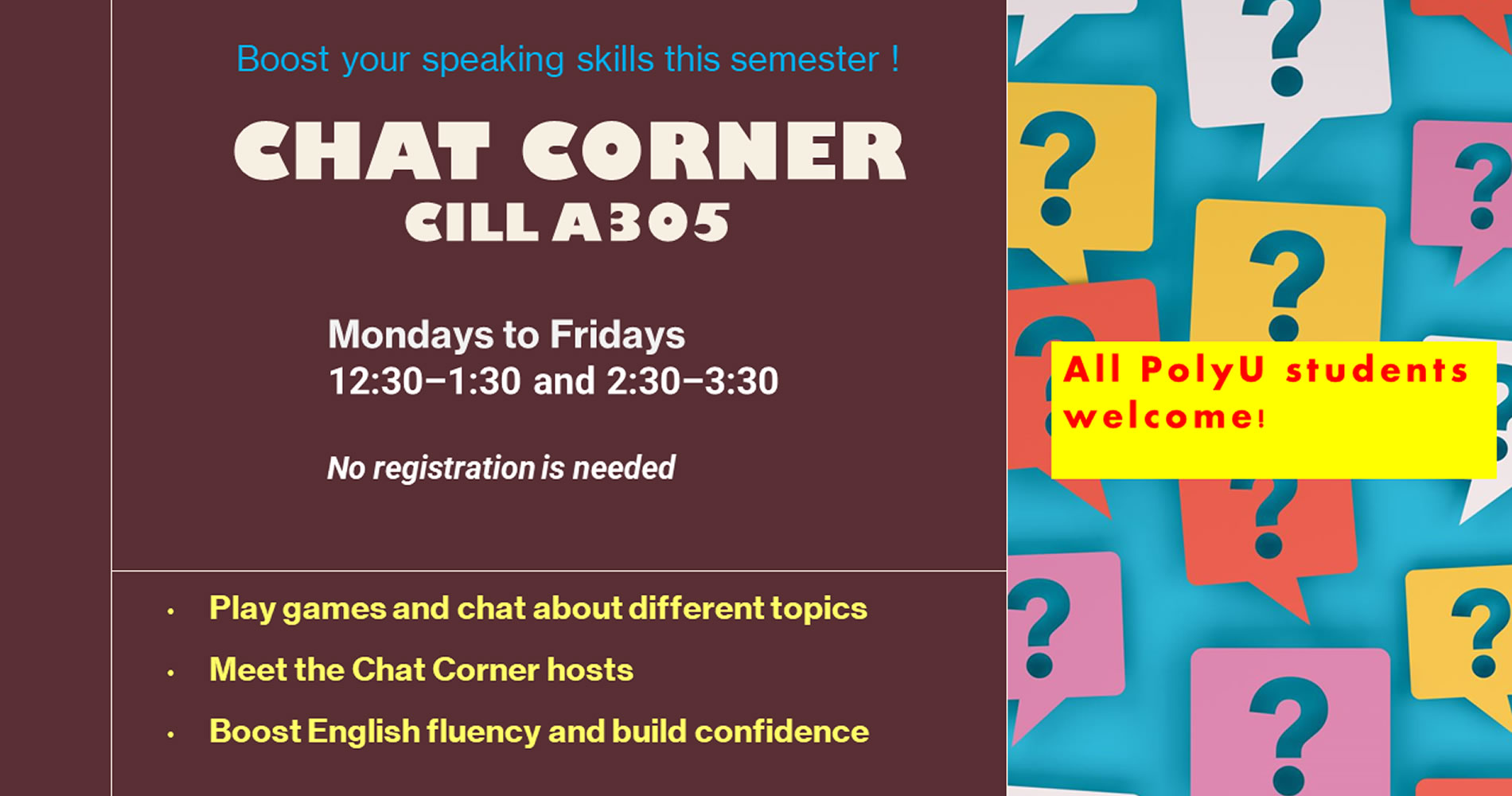 Chat Corner | English Language Centre