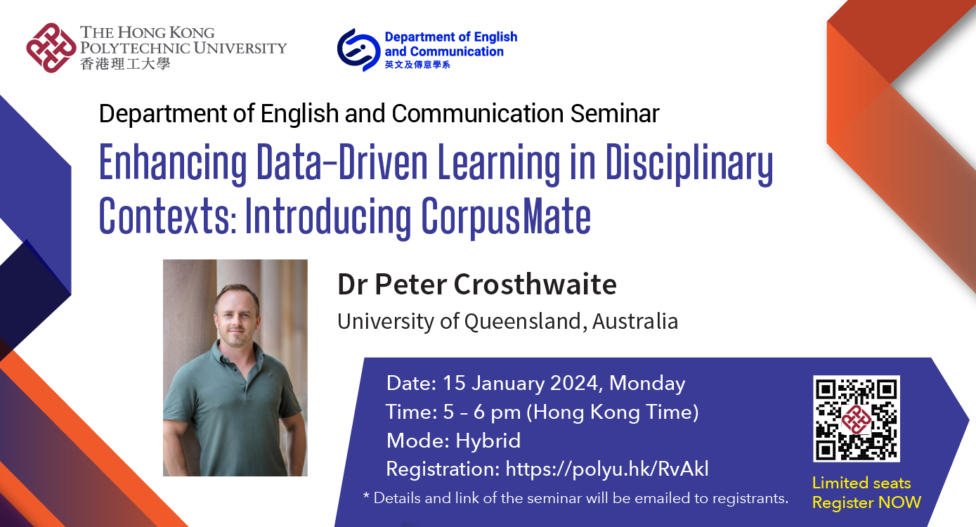 Seminar I Enhancing Data-Driven Learning in Disciplinary Contexts: Introducing CorpusMate ...