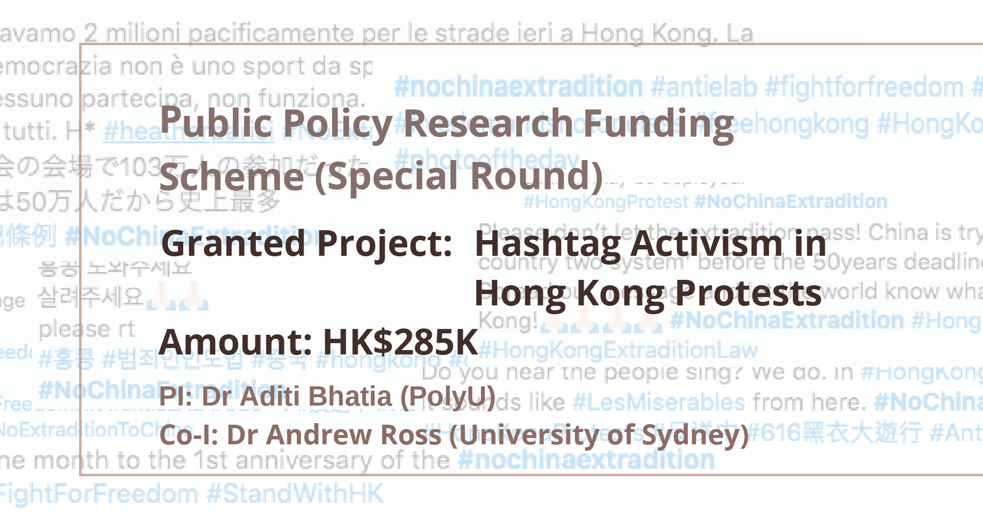 Hashtag Activism in Hong Kong | Department of English and Communication