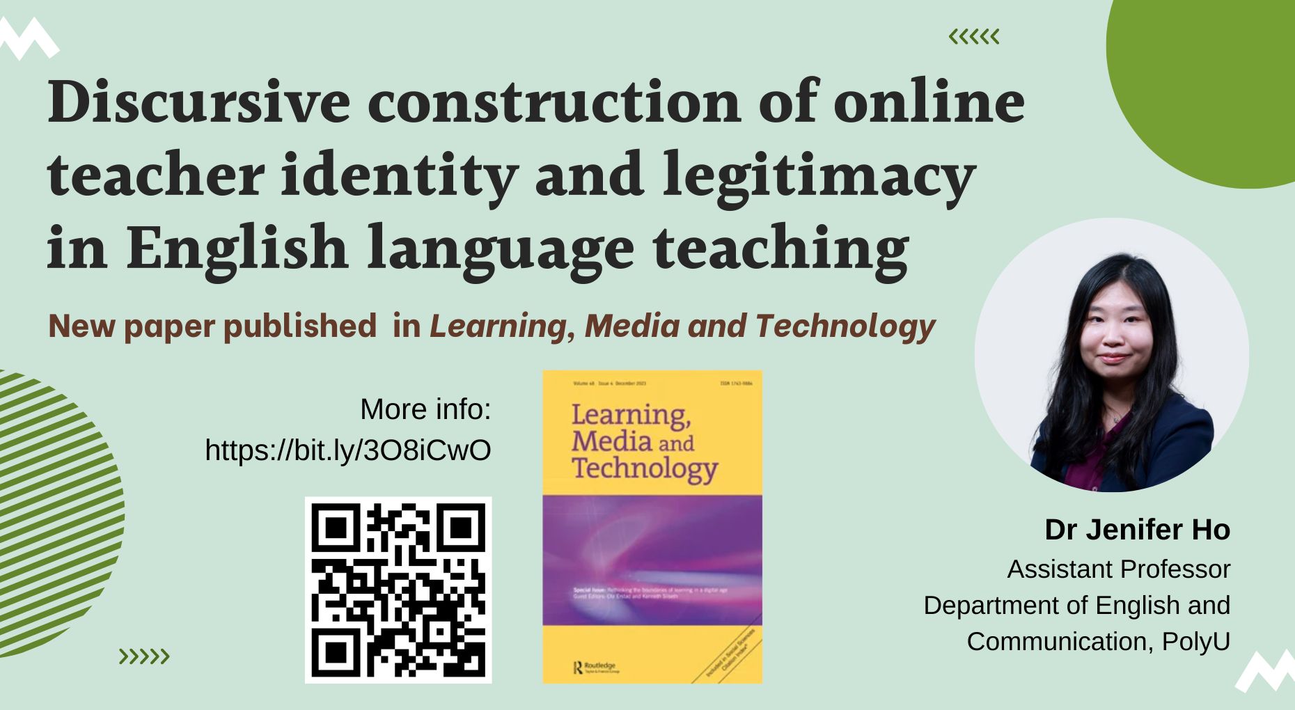 New paper on discursive construction of online teacher identity and ...