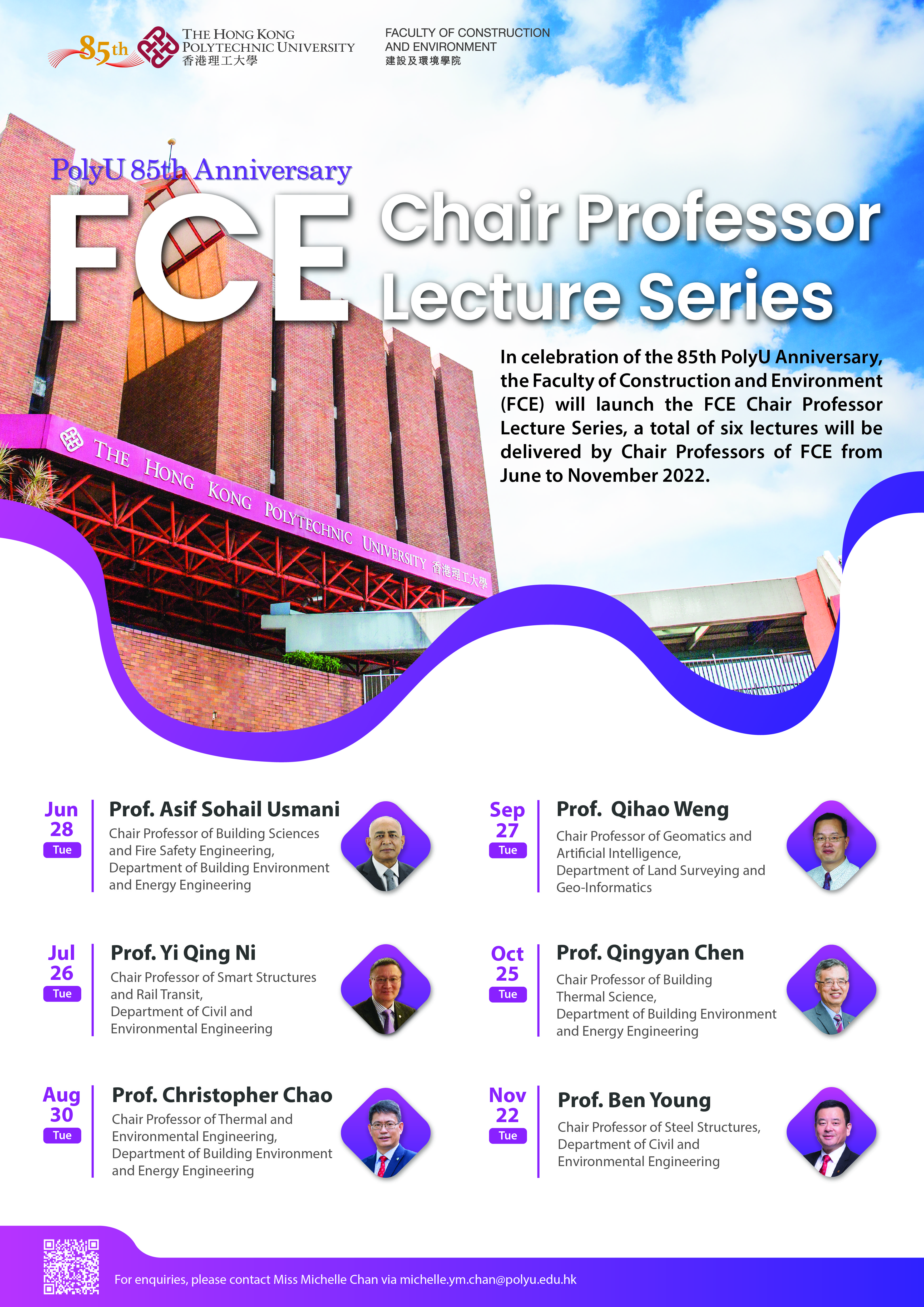 PolyU 85th Anniversary FCE Chair Professor Lecture Series | Faculty of ...