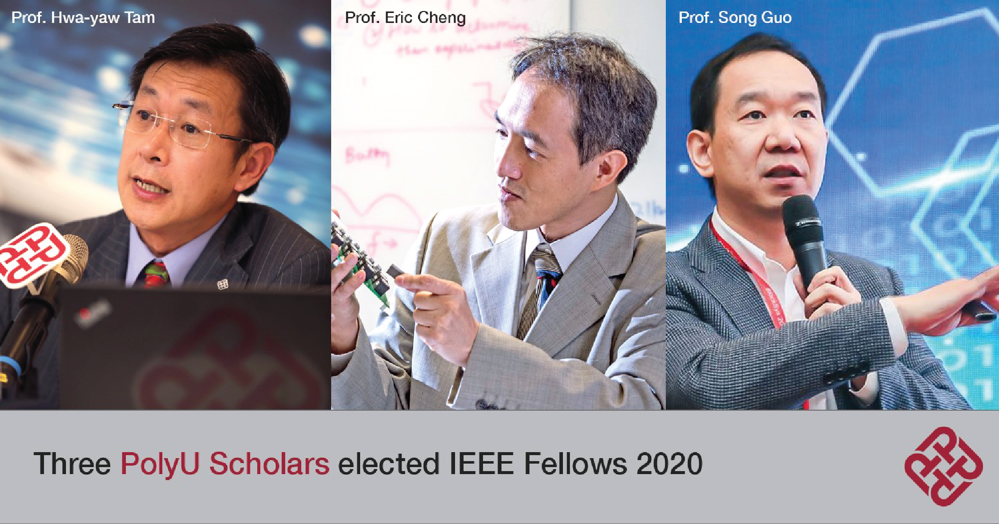 Three PolyU Scholars elected IEEE Fellows 2020 | Faculty of Engineering