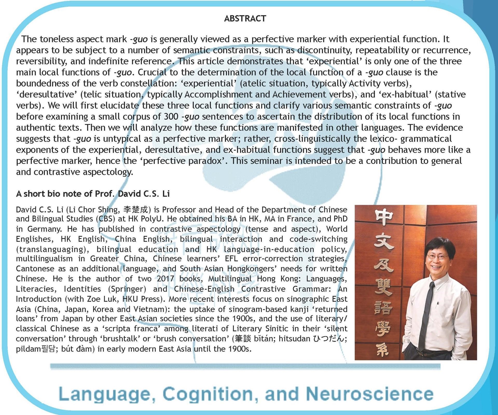 ‘Perfective paradox’ A Cross-linguistic Study of the Aspectual ...