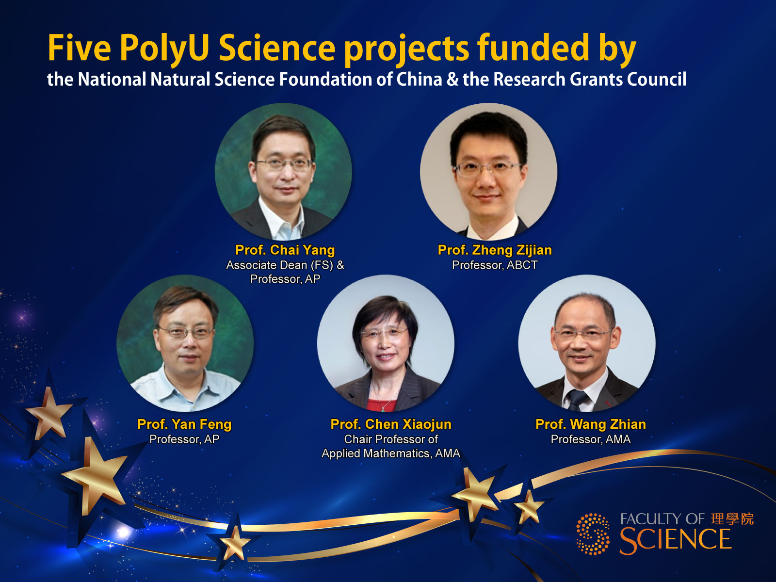 Five PolyU Science projects funded by the NSFC/RGC for Collaborative ...