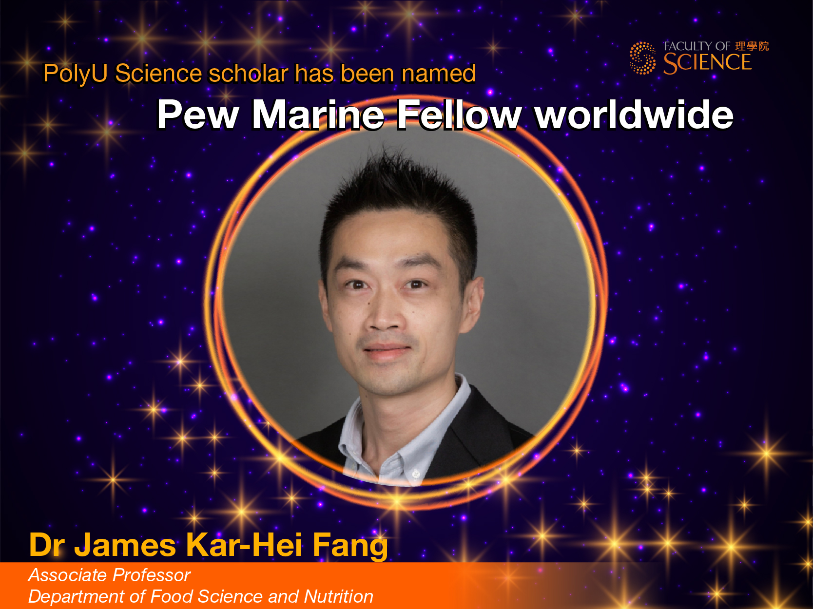 Dr James Fang is named one of the six 2024 Pew Marine Fellows worldwide | Faculty of Science