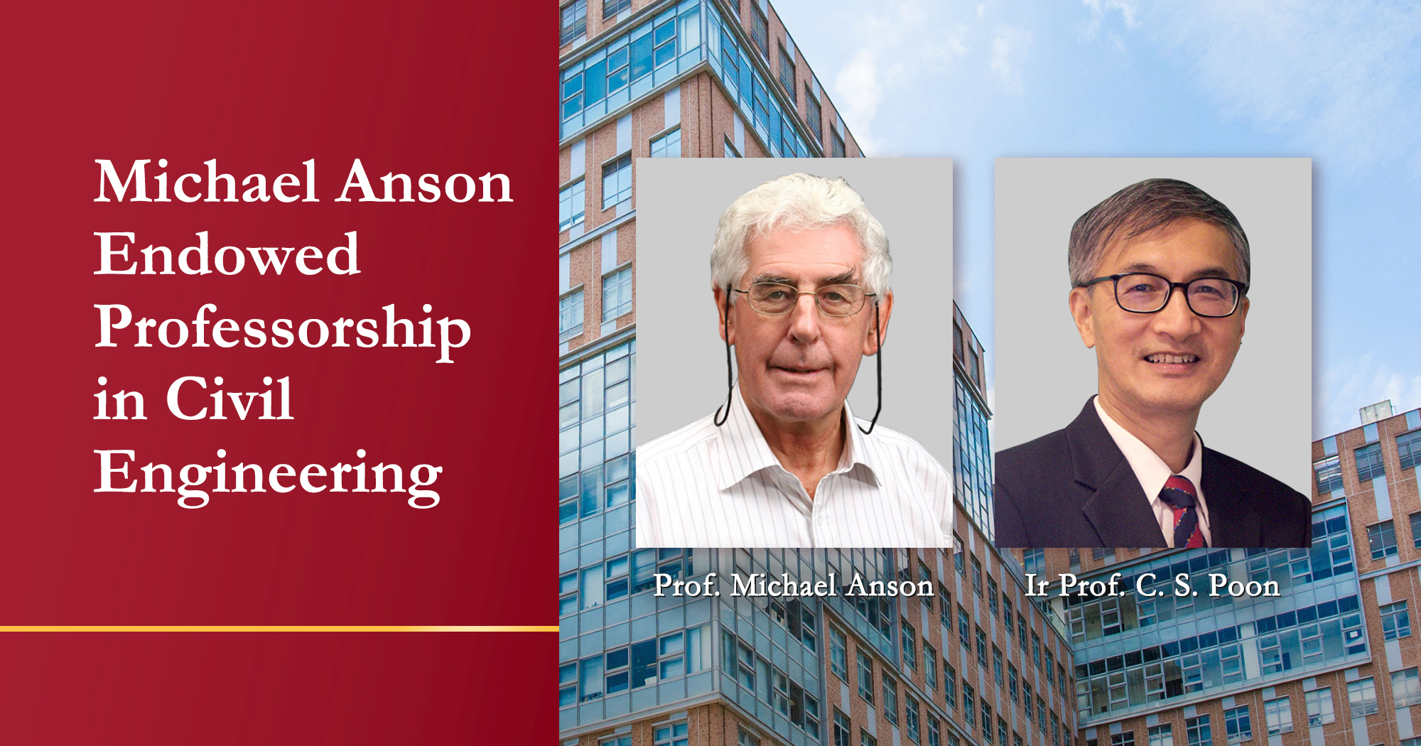 Prestigious recognitions to outstanding academia of Civil Engineering ...
