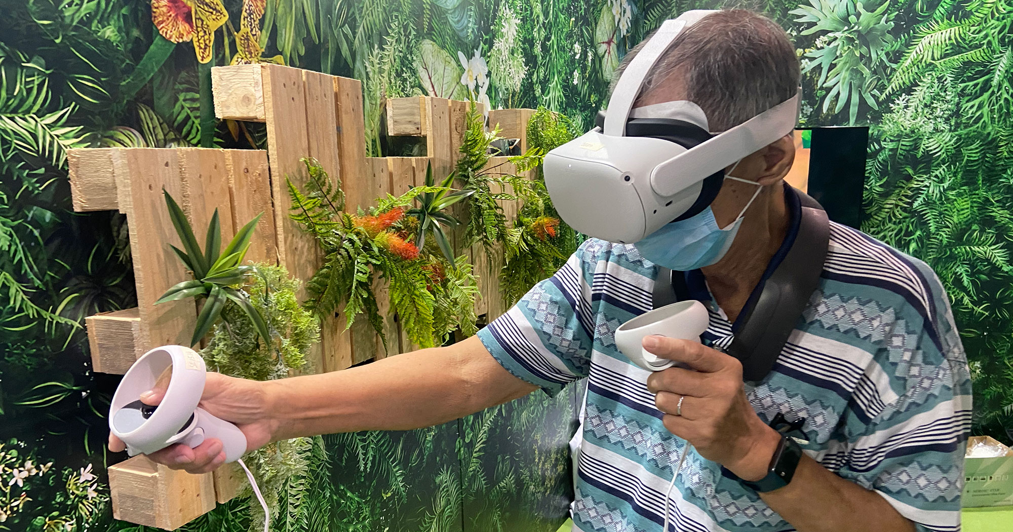 4D VR Application for Computer Game Showcased in GIES 2022 | Industrial Centre