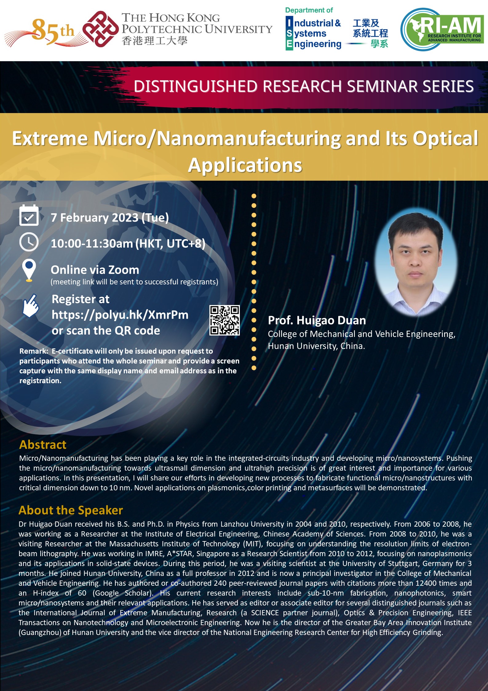 Extreme Micro/Nanomanufacturing and Its Optical Applications ...