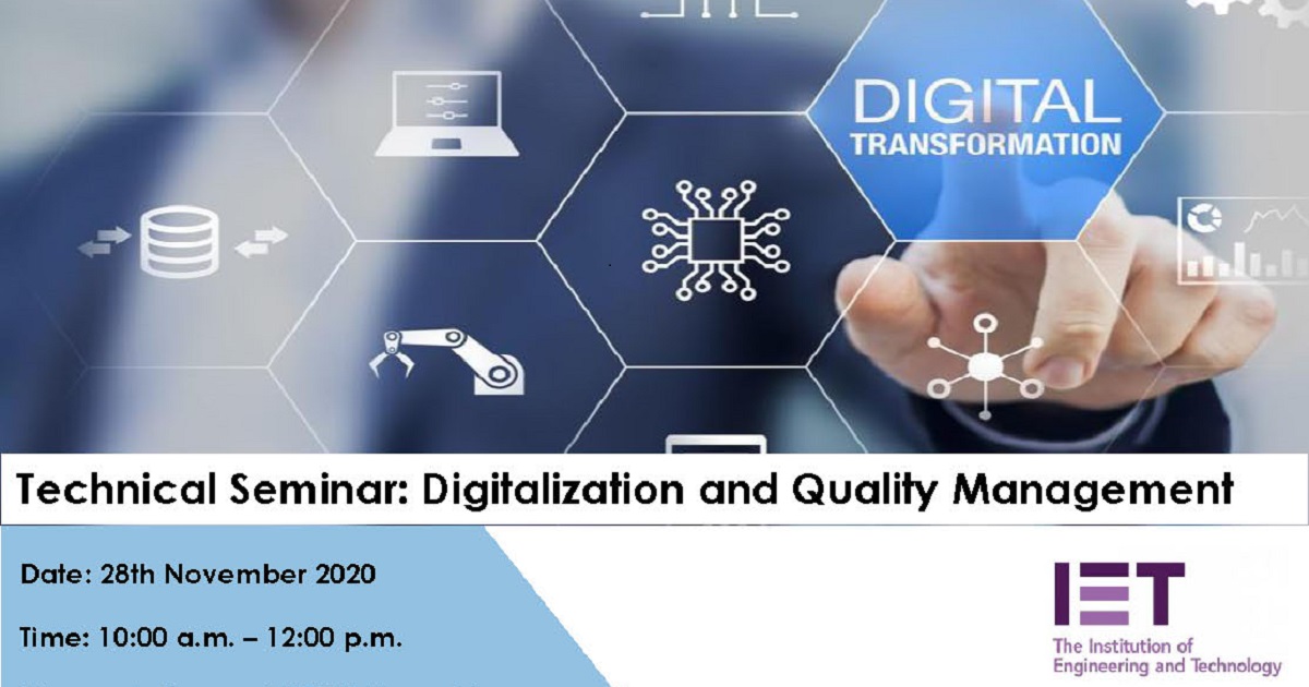 Event News: Technical Seminar "Digitalization and Quality Management ...
