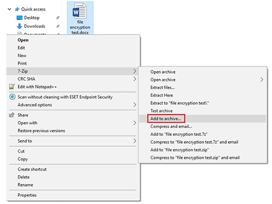 How to compress and encrypt files with 7-Zip | Information Technology ...